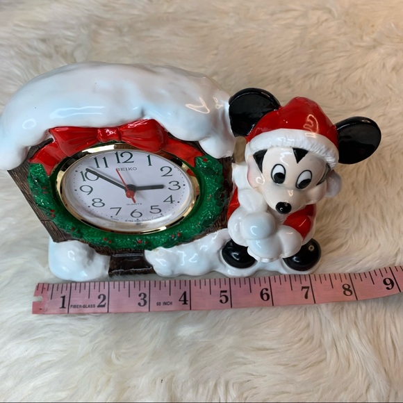 Holiday | Seiko Disney Santa Mickey Mouse Desk Clock | Poshmark